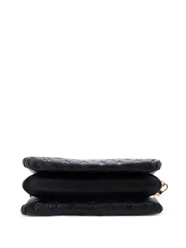 LOUIS VUITTON Coussin Mm Crossbody Bag Monogram Embossed Lambskin - Black
