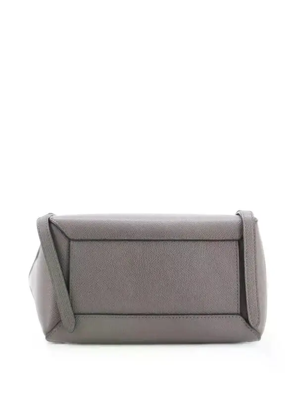 Celine Belt Bag Textured Leather Nano Shoulder Bag - Grey