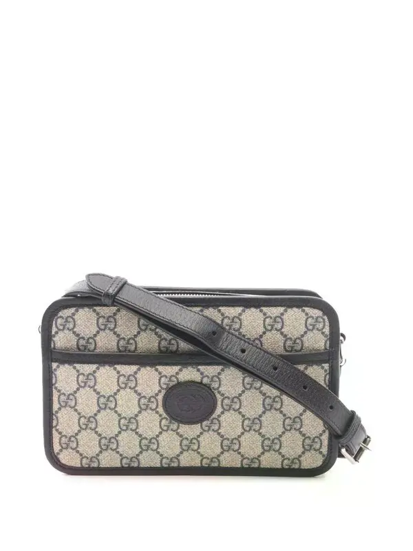 Gucci 2016-2026 Gg Supreme Interlocking G Crossbody Bag - Neutrals
