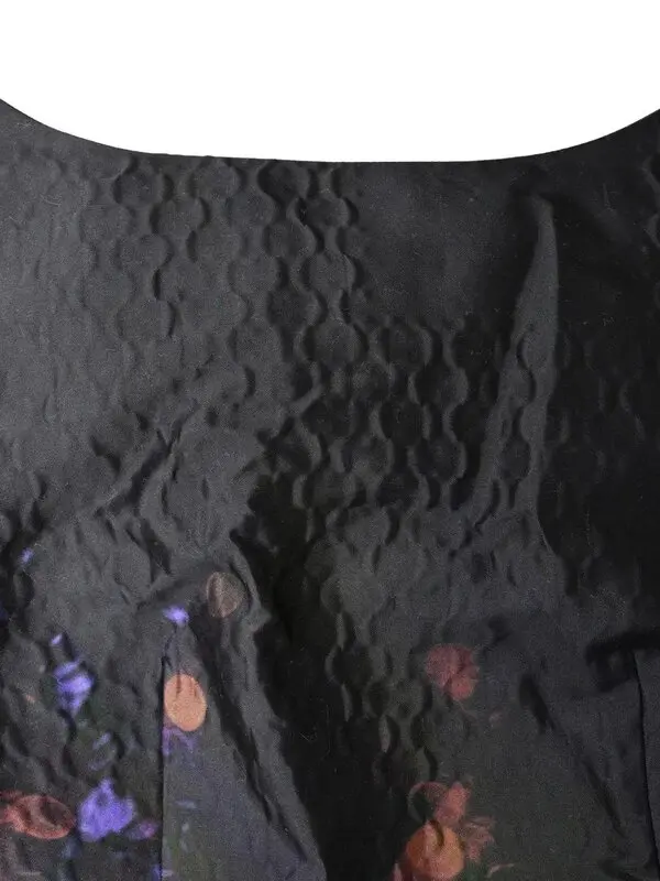 Prada Printed Bow-detail Midi Dress