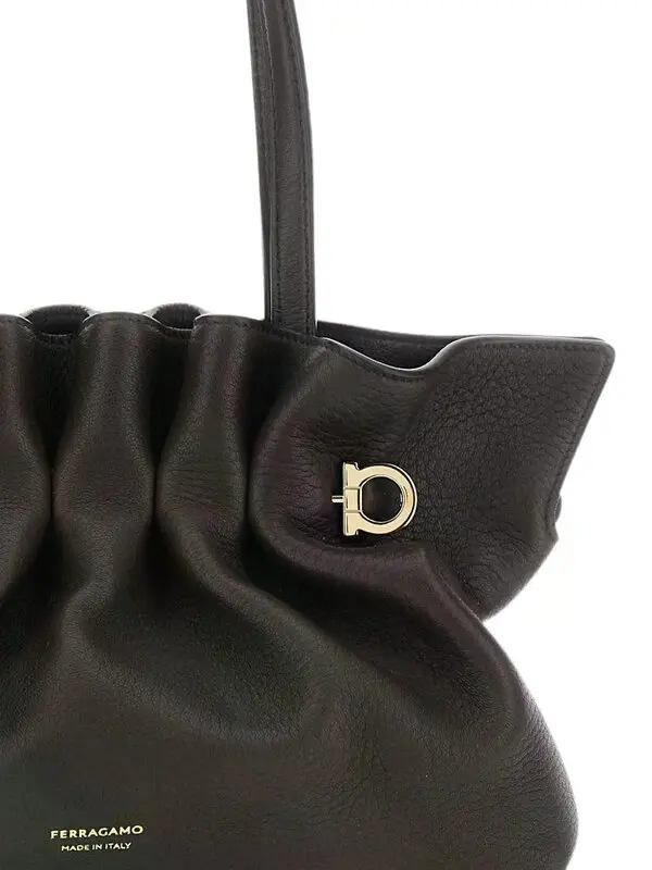 FERRAGAMO Soft Bag S - Brown