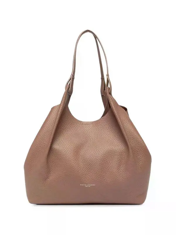 GIANNI CHIARINI Grained Leather Tote Bag