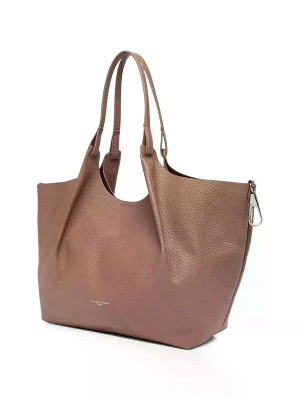 GIANNI CHIARINI Grained Leather Tote Bag