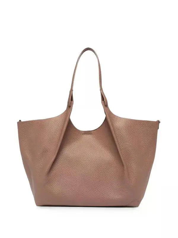 GIANNI CHIARINI Grained Leather Tote Bag