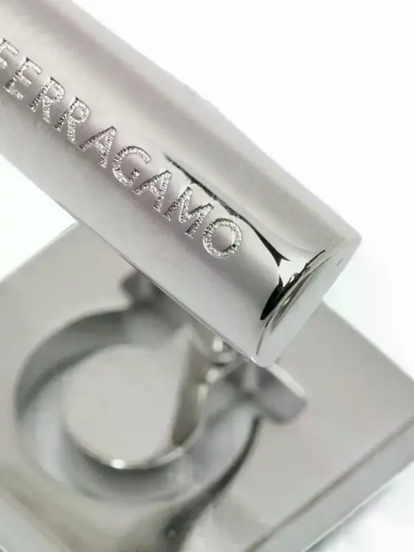 FERRAGAMO Gancini Diagonal-stripe Cufflinks