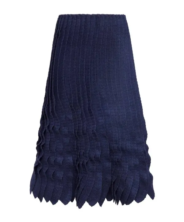 Alaïa Ruffled Pleated Skirt