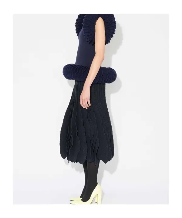 Alaïa Ruffled Pleated Skirt