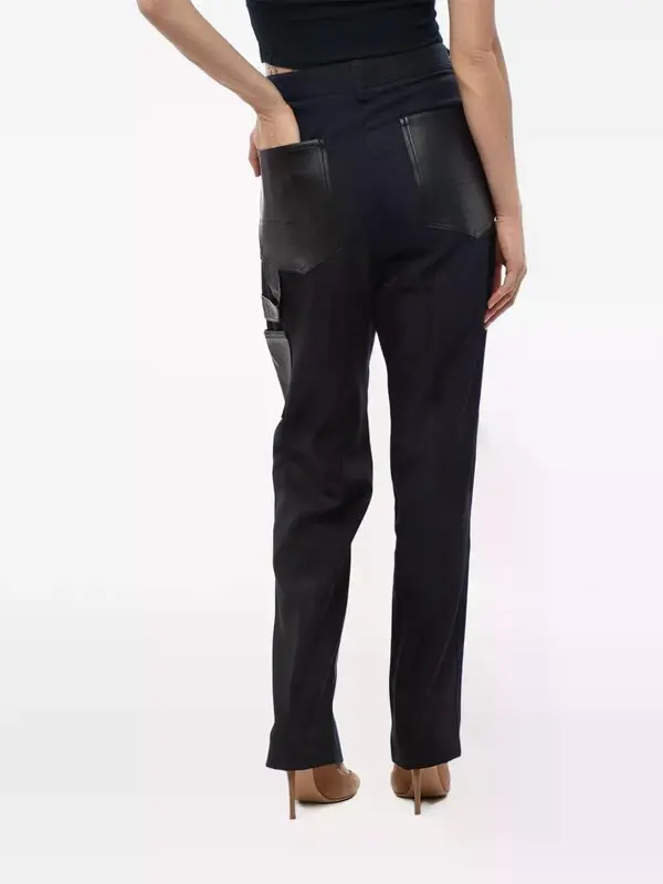 Stella McCartney Gavin Eco-leather Patch Trousers