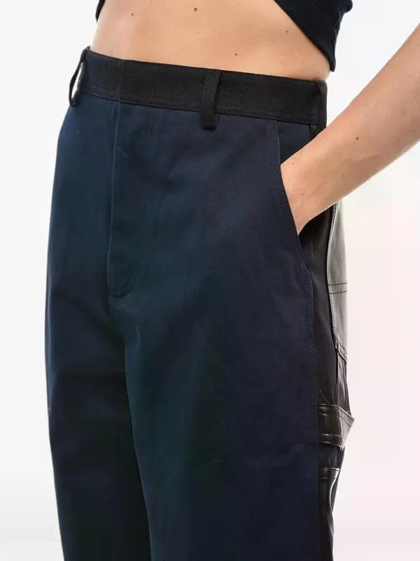 Stella McCartney Gavin Eco-leather Patch Trousers