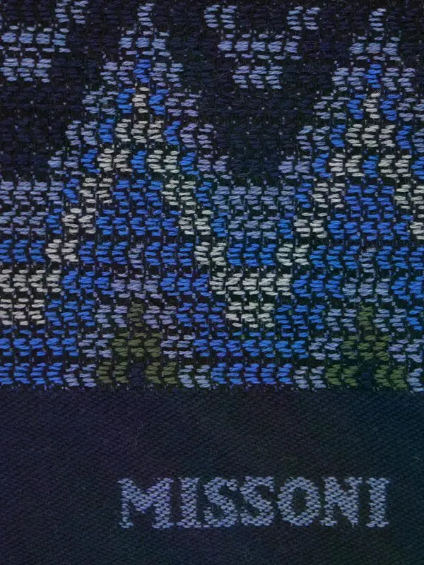Missoni Zigzag-knit Fringed Scarf
