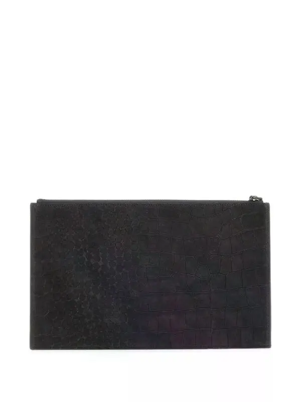 Orciani Cocco Nabuck Clutch Bag - Black