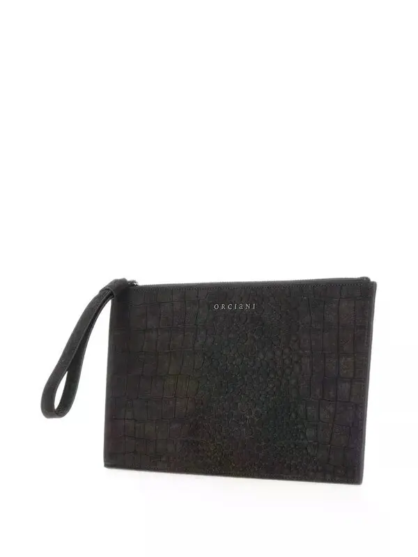 Orciani Cocco Nabuck Clutch Bag