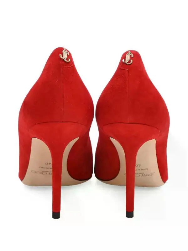 JIMMY CHOO Suede Pointed-toe Stiletto Pumps