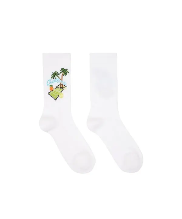 Casablanca Astral Plane Logo-intarsia Socks