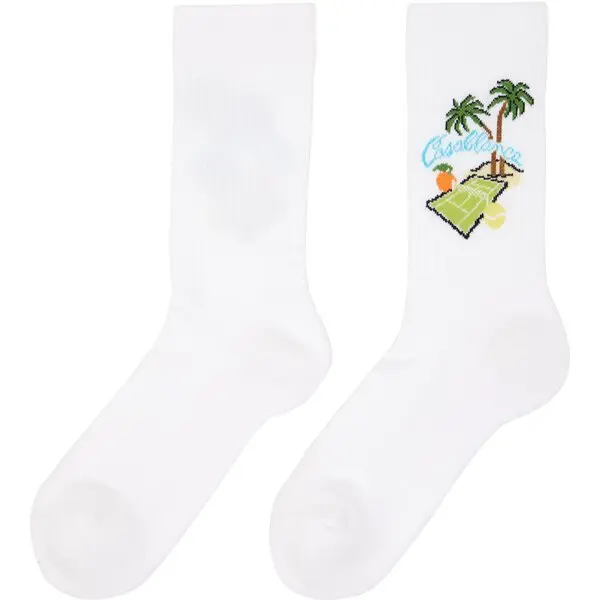 Casablanca Astral Plane Logo-intarsia Socks