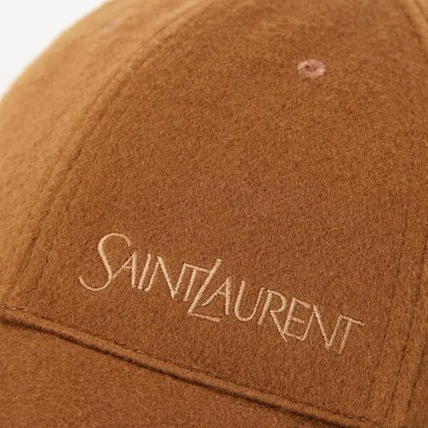 Saint Laurent Felted Baseball Cap