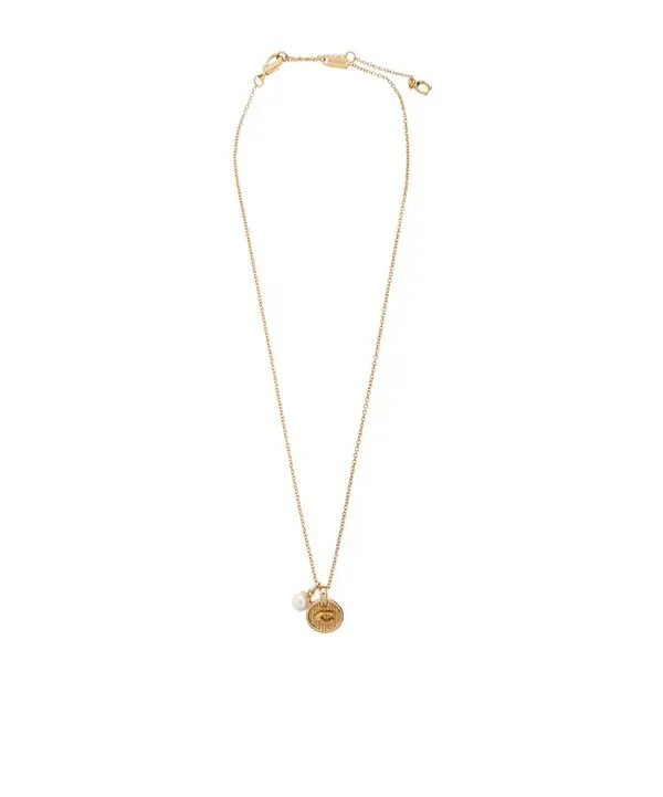 COACH Pearl Pendant Necklace - Yellow