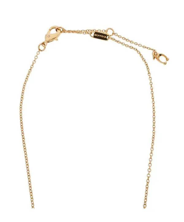 COACH Pearl Pendant Necklace - Yellow