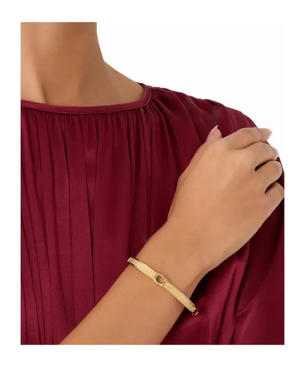 COACH Textured C Hinged Bangle