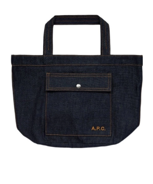 A.p.c. Top Handle Tote Bag - Indigo