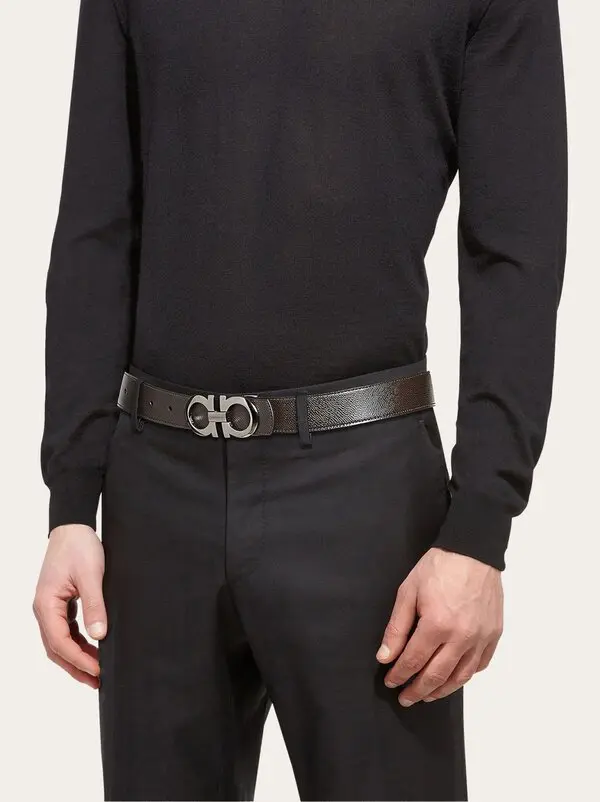 FERRAGAMO Gancini Reversible Buckle Belt