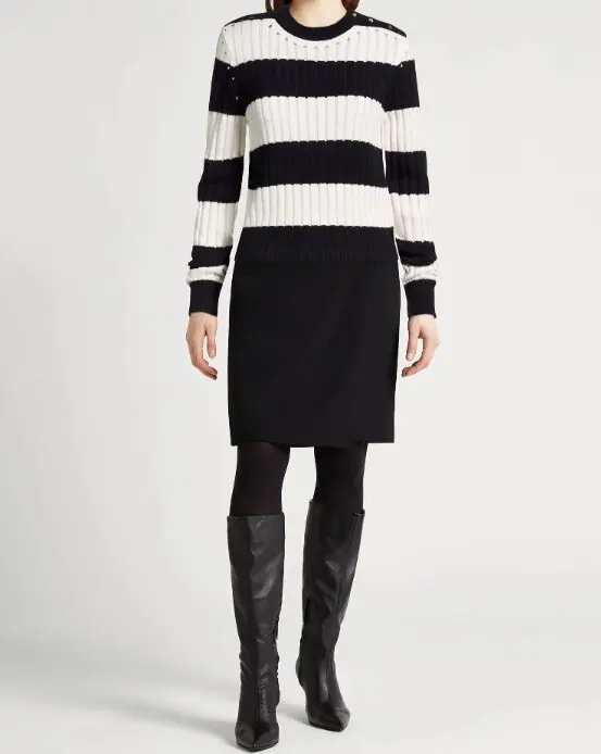 Max Mara Striped Crewneck Sweater