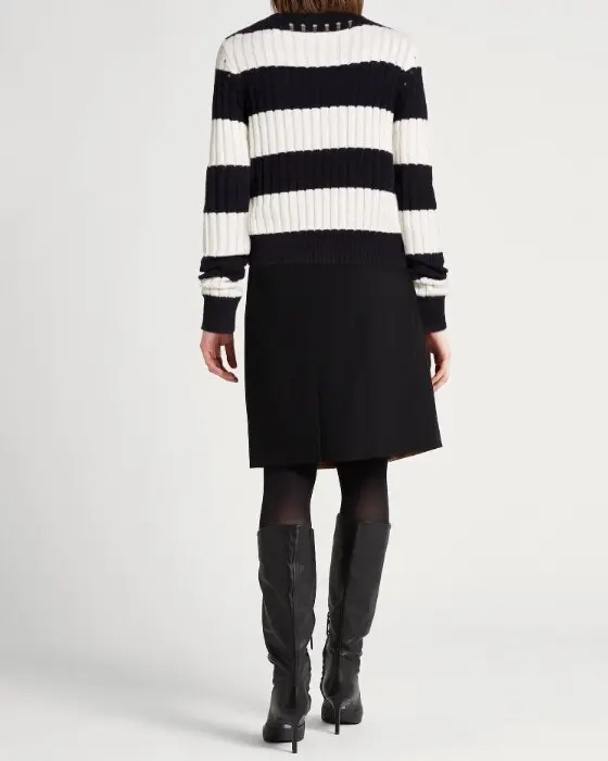 Max Mara Striped Crewneck Sweater