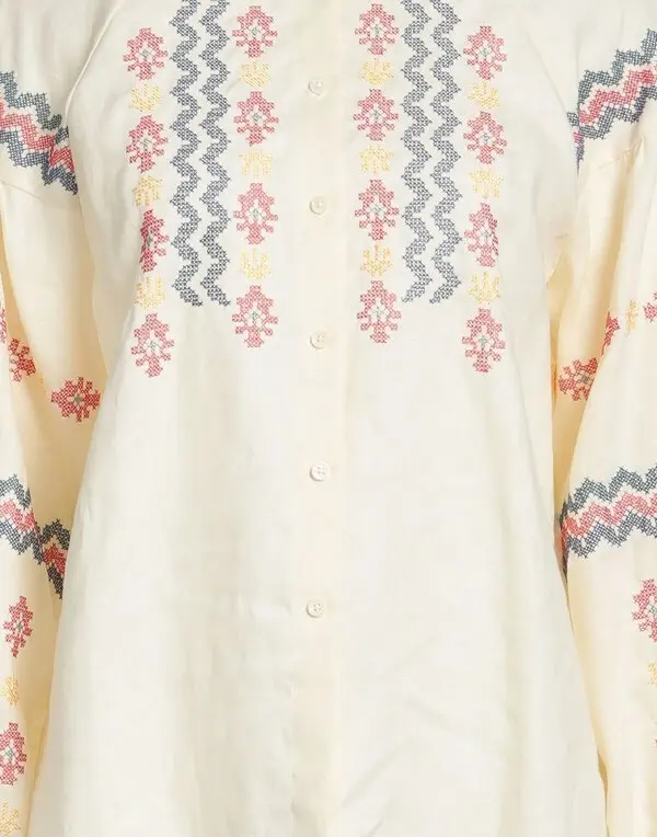 MAXCO. Max&co. Floral Pattern Embroidered Shirt