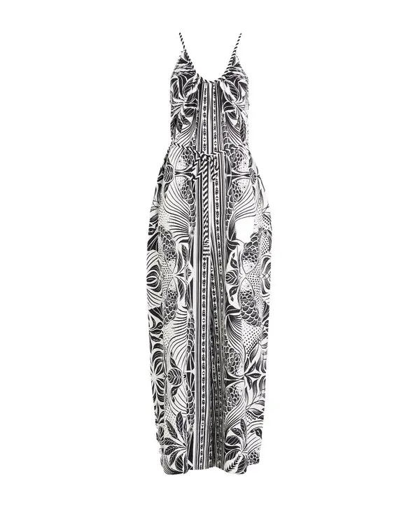 Farm Rio Floral Jumpsuit - Gray