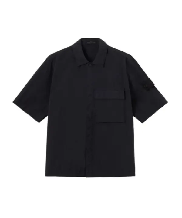 Stone Island Logo-patch Short-sleeve Shirt