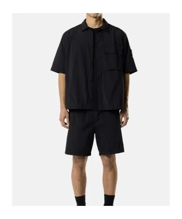 Stone Island Logo-patch Short-sleeve Shirt