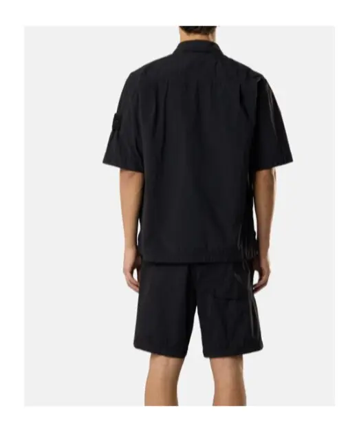 Stone Island Logo-patch Short-sleeve Shirt