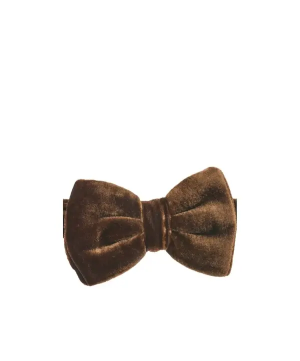 Emporio Armani Hook Fastening Velvet Bow Tie