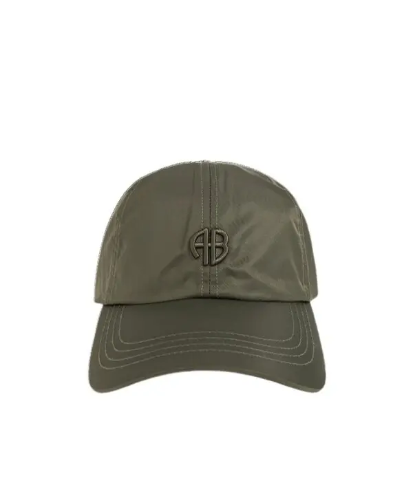 ANINE BING Jeremy Nylon Baseball Cap - Green