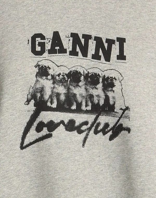 GANNI Crewneck Sweatshirt - Gray