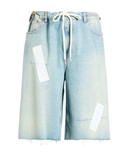 MAISON MARGIELA Light-colored Denim Shorts - Blue