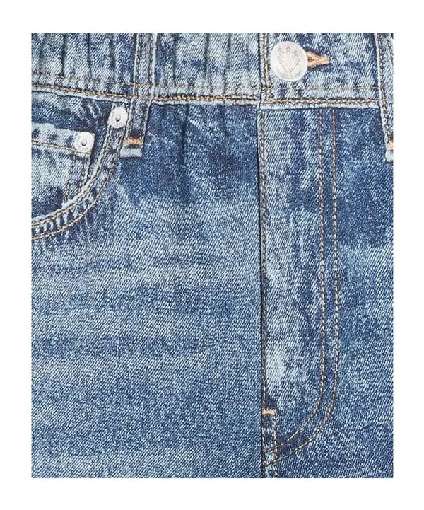 Rag & Bone Solid Color Denim-style Tapered Trousers - Blue