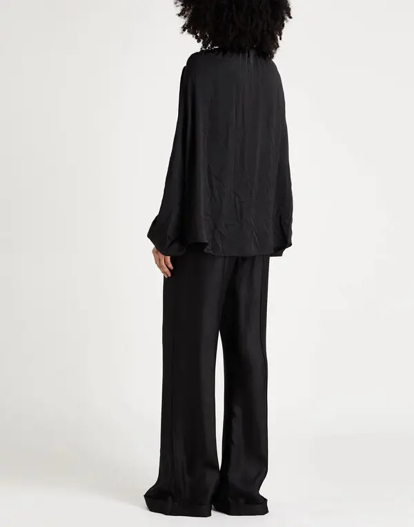 Balenciaga Satin Shirt - Black