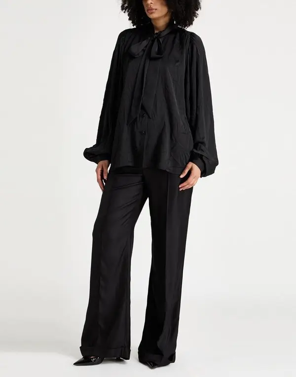 Balenciaga Satin Shirt - Black
