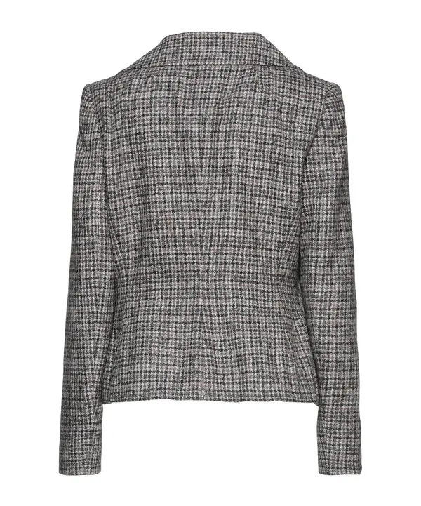 Dolce & Gabbana Houndstooth Tweed Long Sleeves Blazer