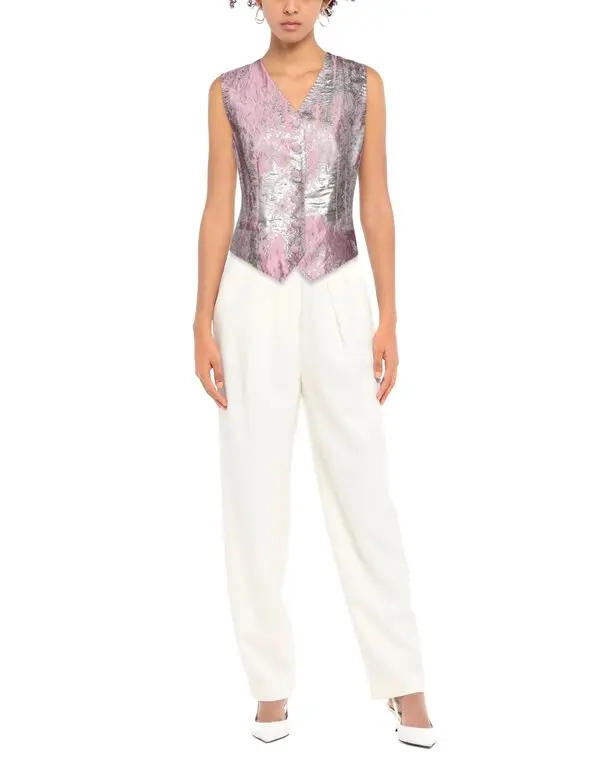 Dolce & Gabbana Metallic Jacquard Satin Sleeveless Vest