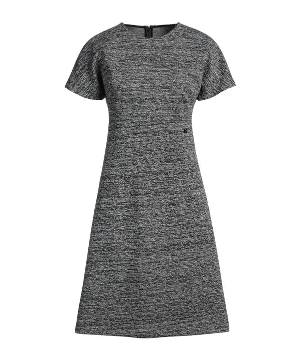 Dolce & Gabbana Tweed Short Sleeve Knit Dress