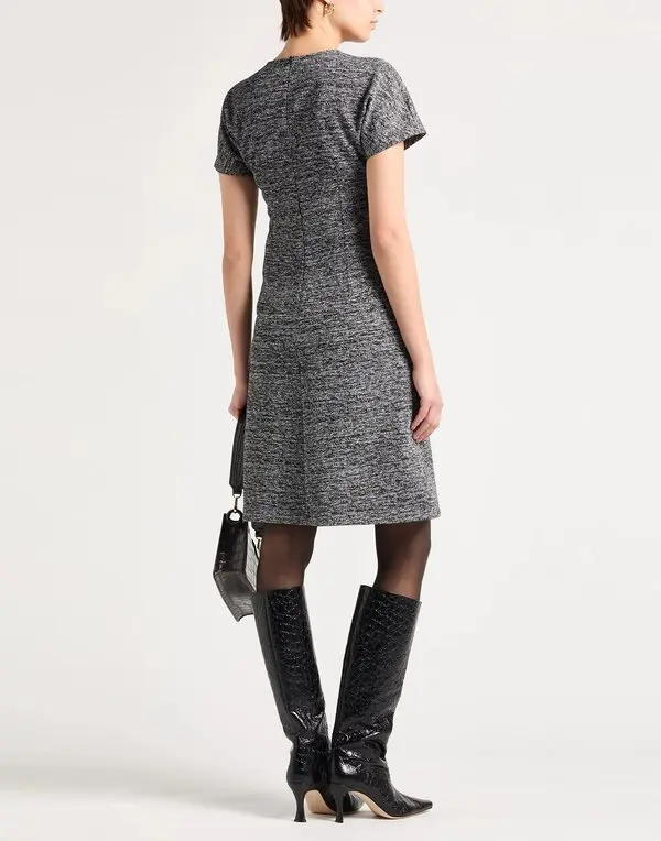 Dolce & Gabbana Tweed Short Sleeve Knit Dress