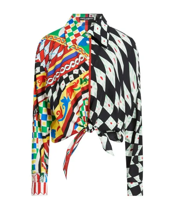 Dolce & Gabbana Multicolour Woven Long-sleeve Shirt