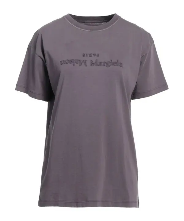 MAISON MARGIELA Embroidered Logo T-shirt - Gray