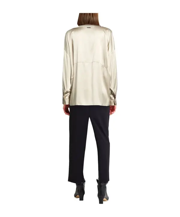 Brunello Cucinelli Solid-color Satin Shirt