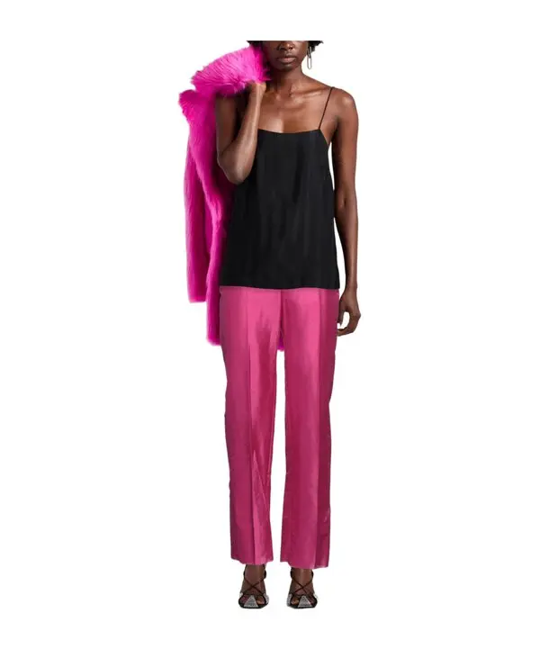 Max Mara Shantung Straight Leg Trousers