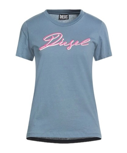 DIESEL® Printed Short Sleeve T-shirt - Blue