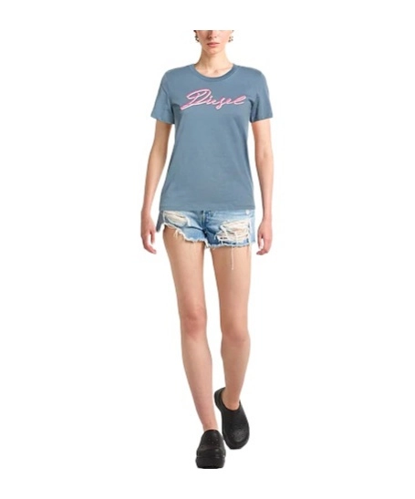 DIESEL® Printed Short Sleeve T-shirt - Blue