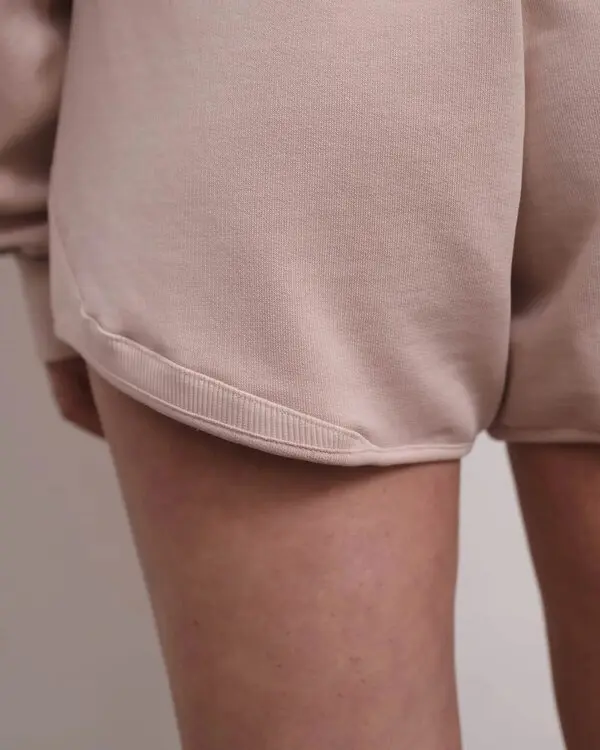 BASERANGE Ran Ribbed-trim Elasticated Shorts - Nude